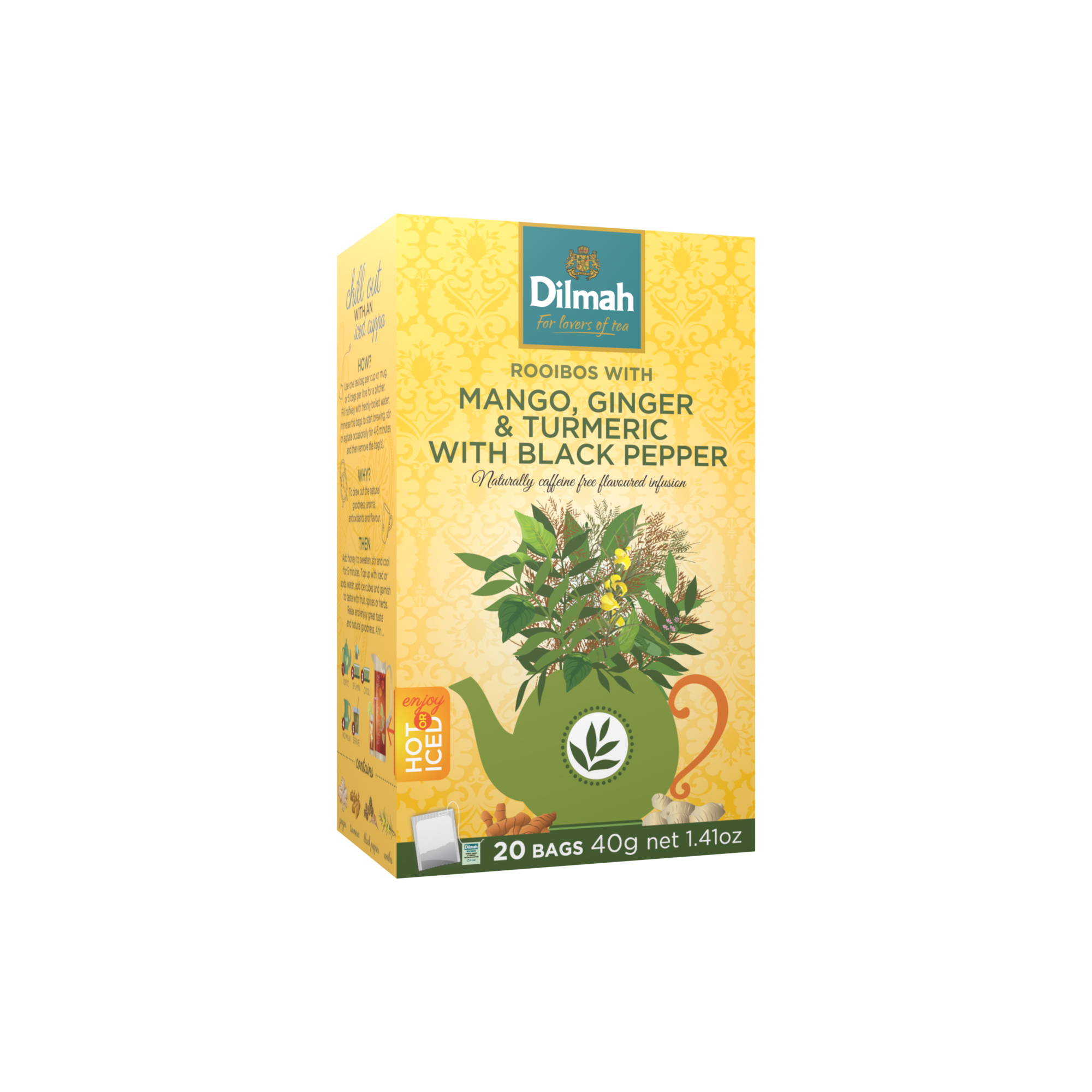 Red Rooibos Loose Leaf Tea With Mango Ginger Turmeric & Pepper - Dilmah ...
